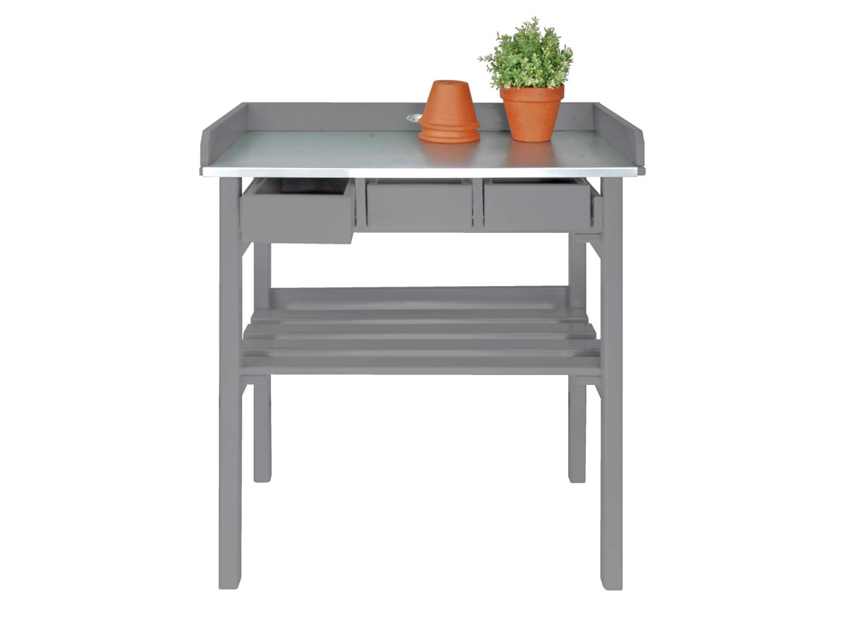 Table de jardinage surélevée grise - Esschert Design | Leroy Merlin
