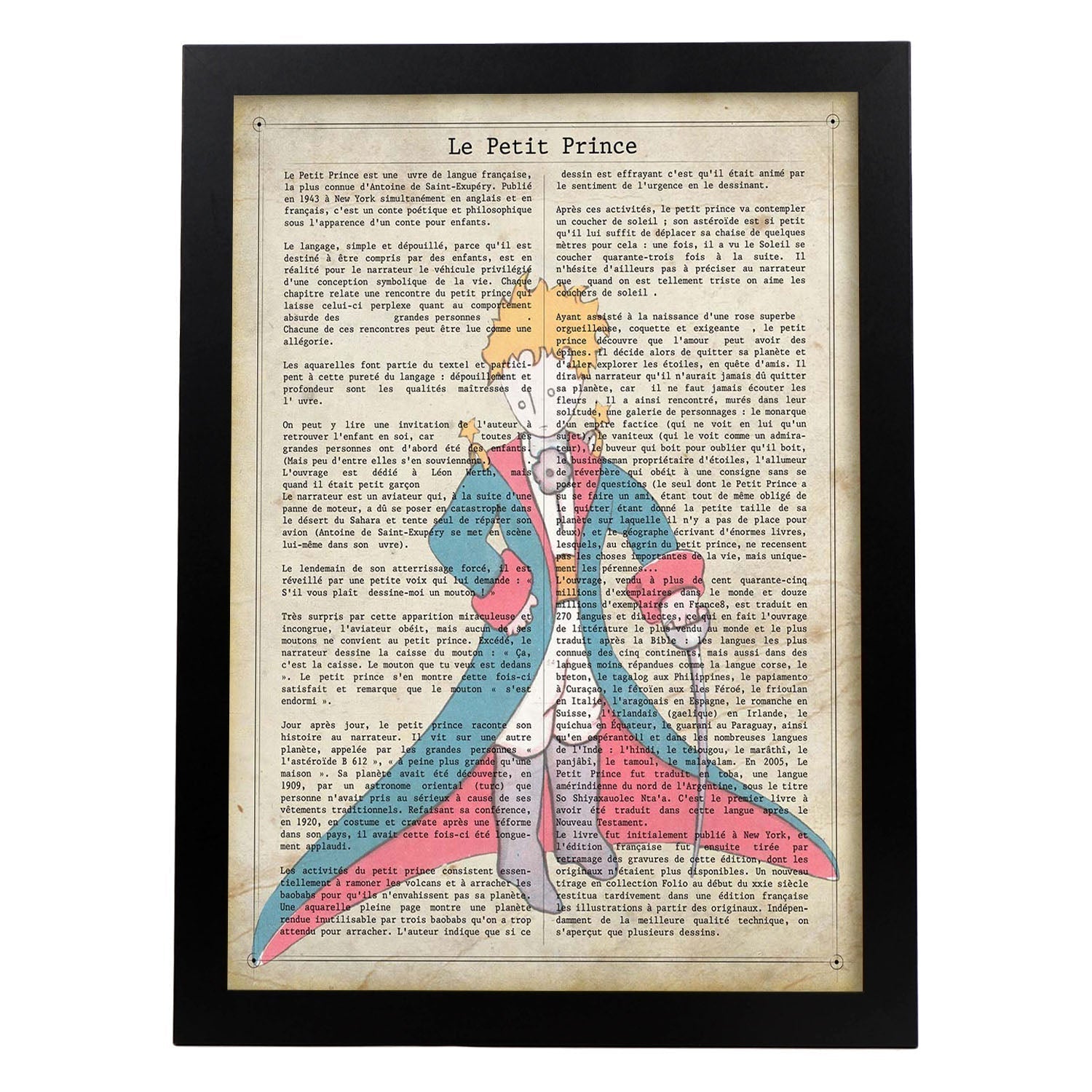 Poster Del Principito Para Ninos Pequenos. Lamina De Principito Con ...
