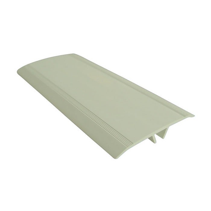 Couvre joint de façade plat PVC - largeur 7 cm - beige (L. 3m + clips ...