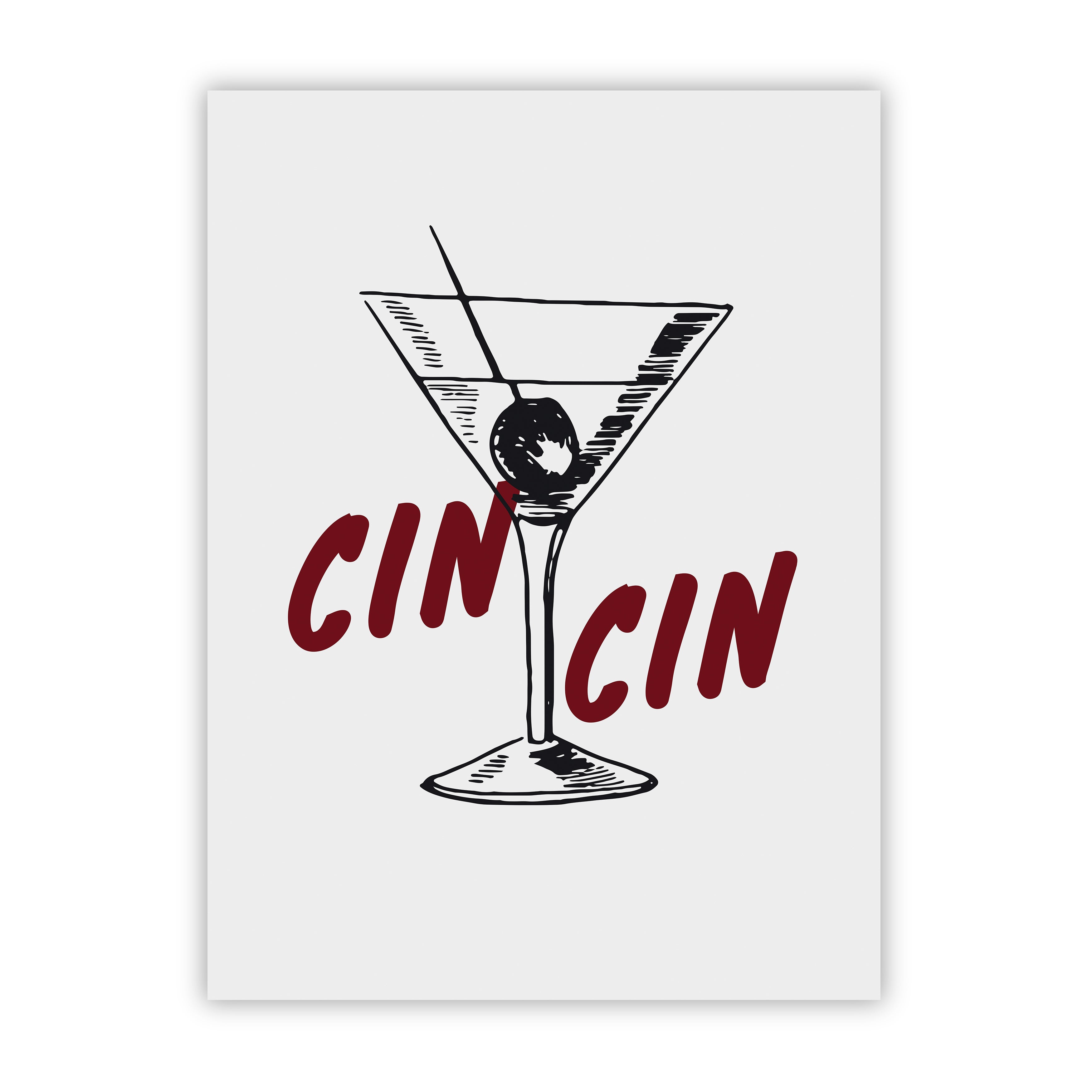 Póster Chin chin martini, 30x40 cm | Leroy Merlin