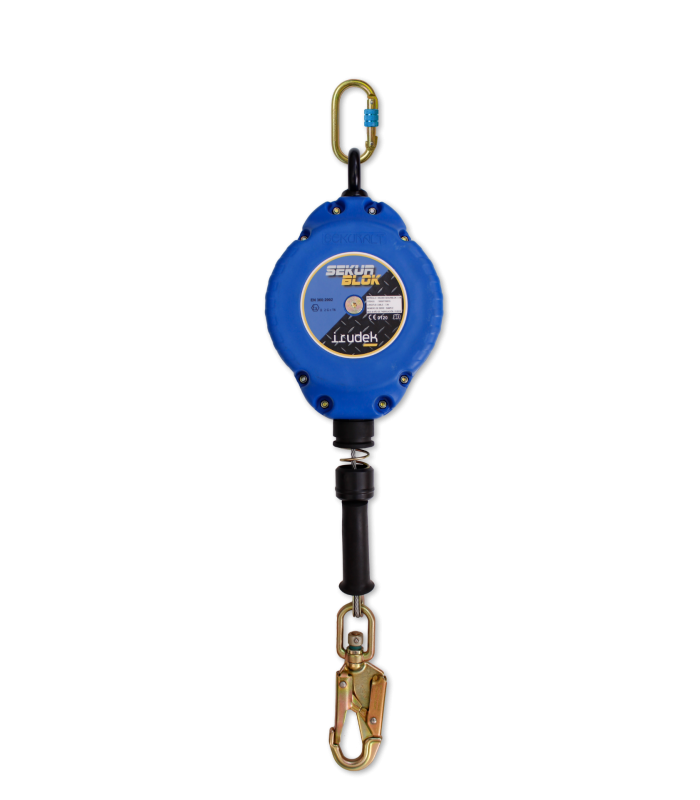 Dispositivo retráctil anticaídas para trabajos en altura IRUDEK ATEX ...