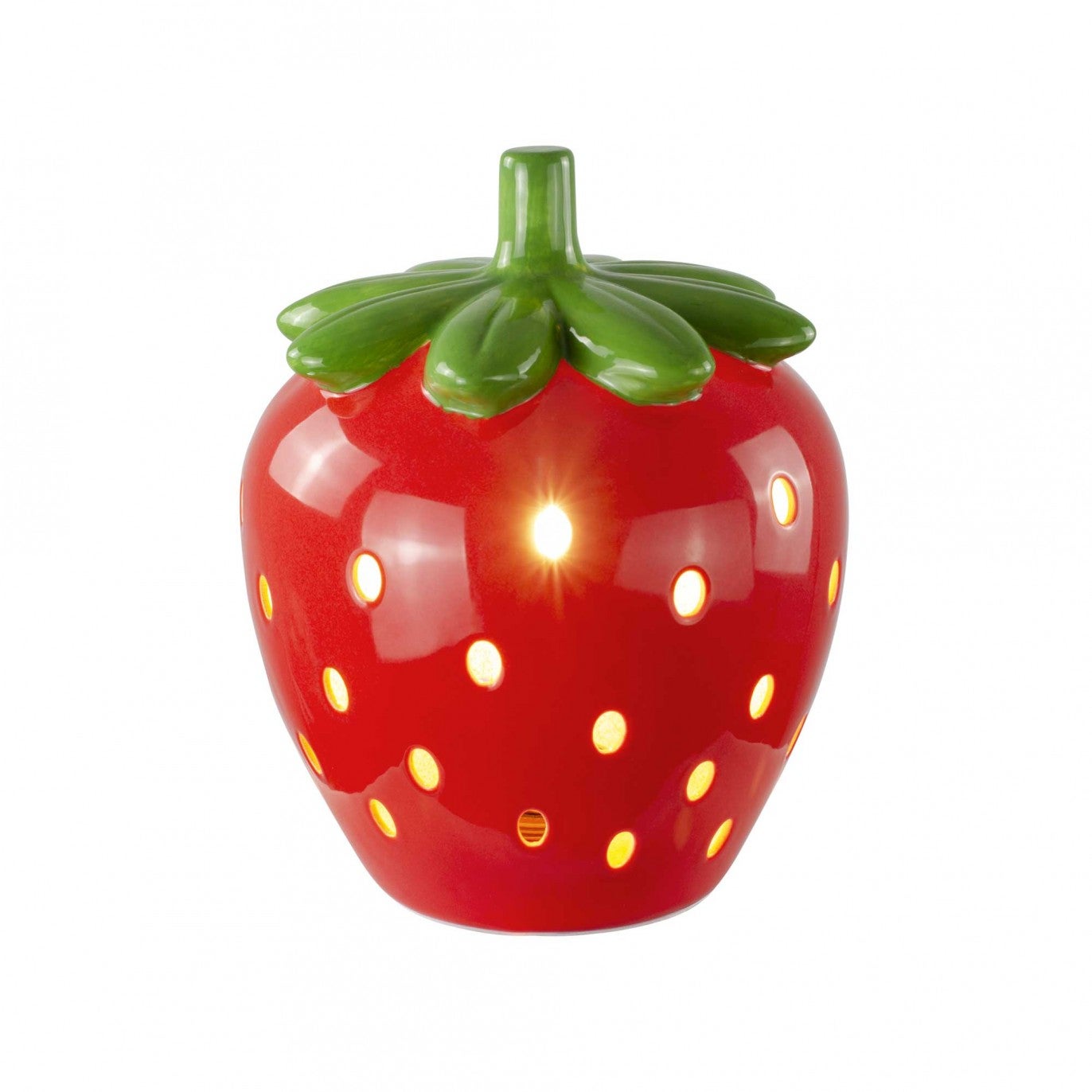 Lampe à poser en céramique fraise - Tendance fruits été - GARI - C ...