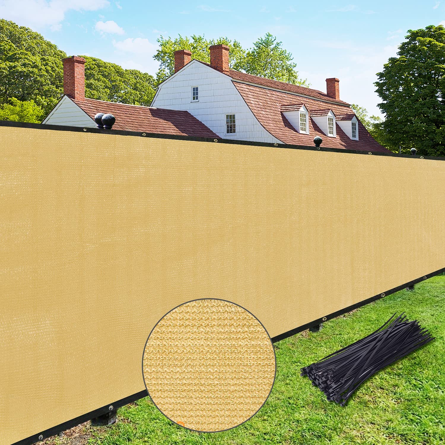 Filet de protection solaire pour garde-corps de balcon, protection ...