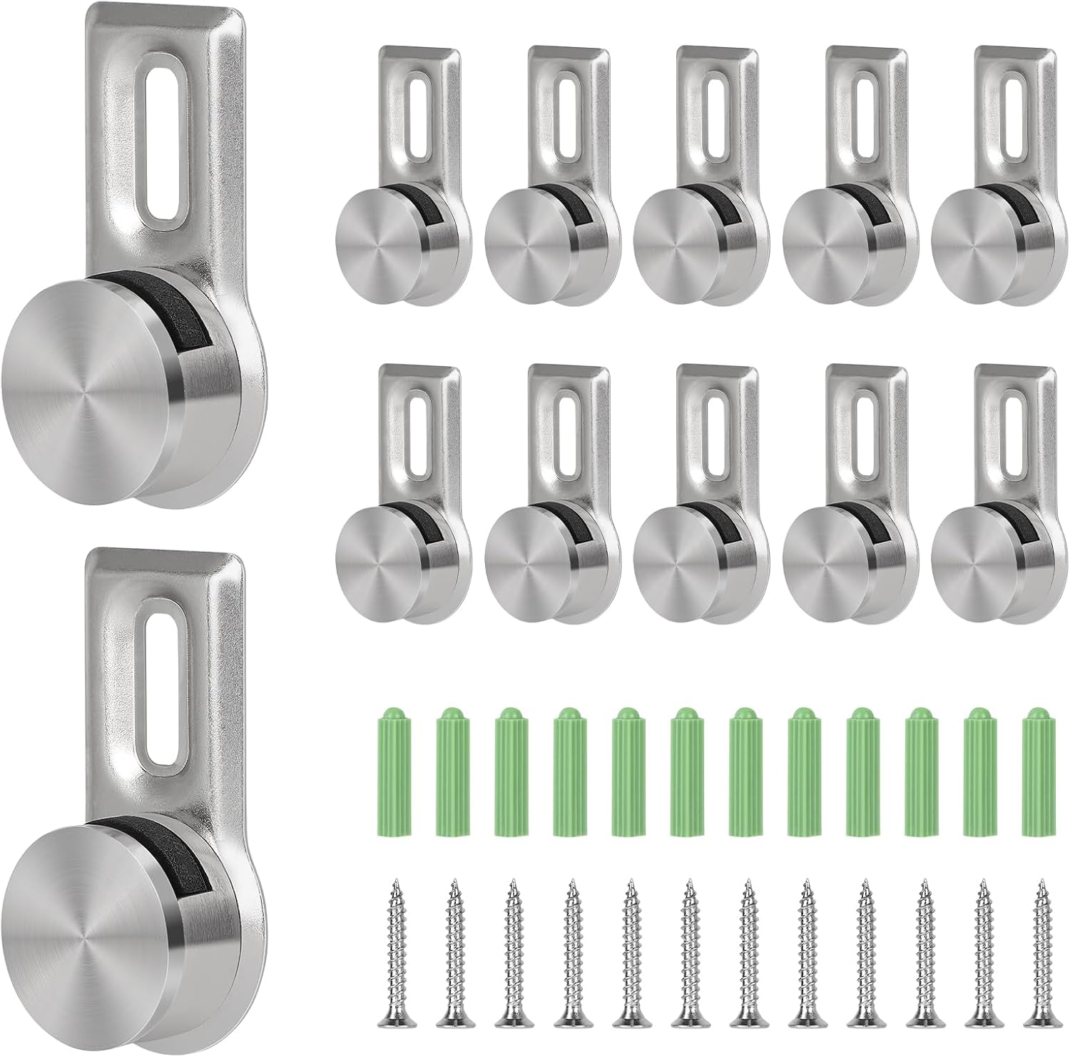 Lot de 12 x Fixation Miroir Mural Accroche Miroir pour Plaques de 4-7 ...