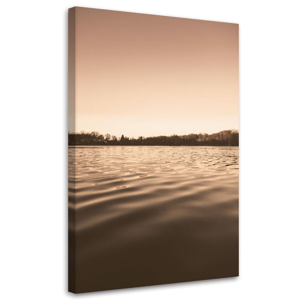 Tableau sur toile Eau paisible sur le lac 60x90 | Leroy Merlin