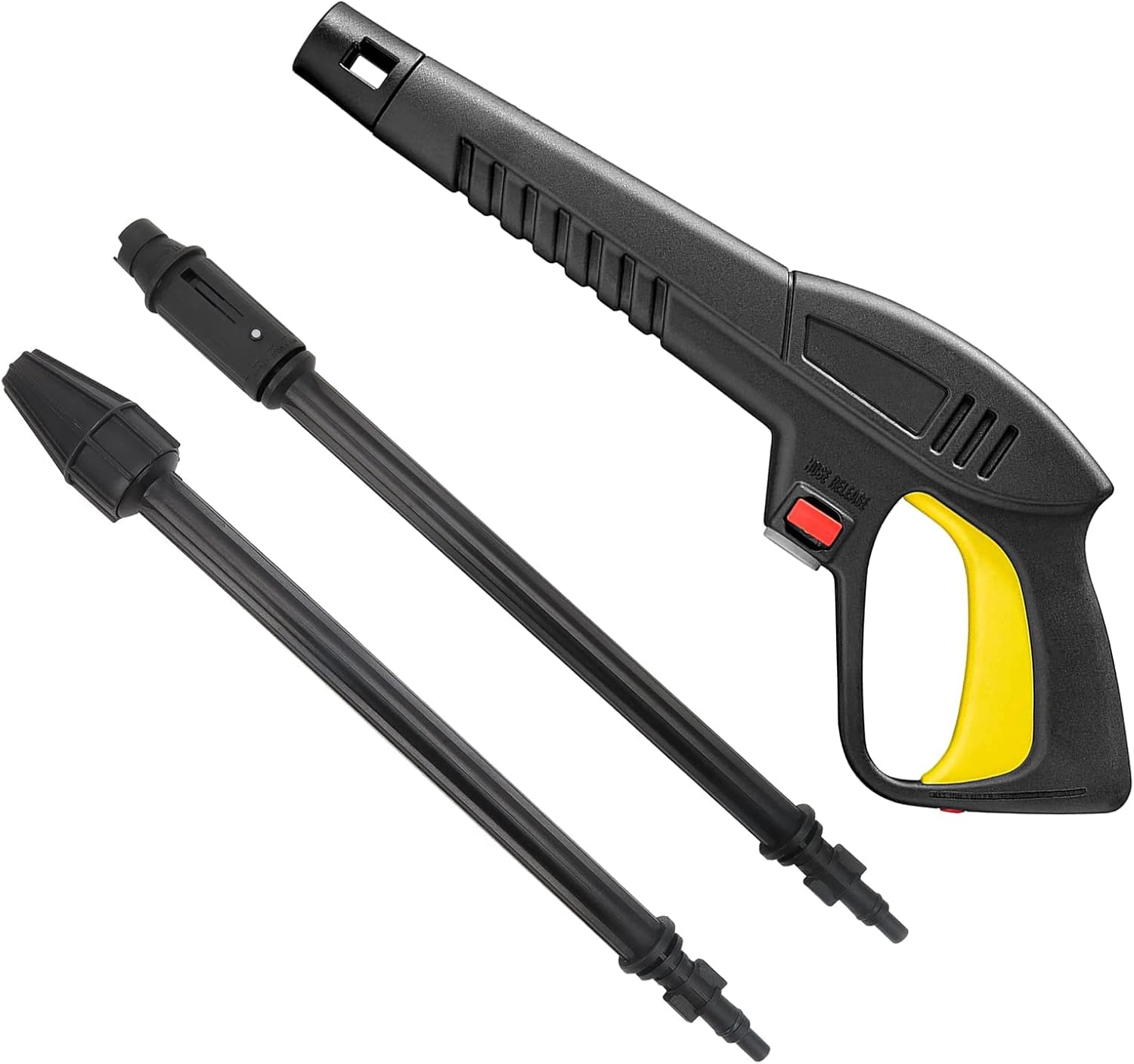 Pistolet à eau haute pression avec lance à jet variable et lance rotative, compatible avec les ...