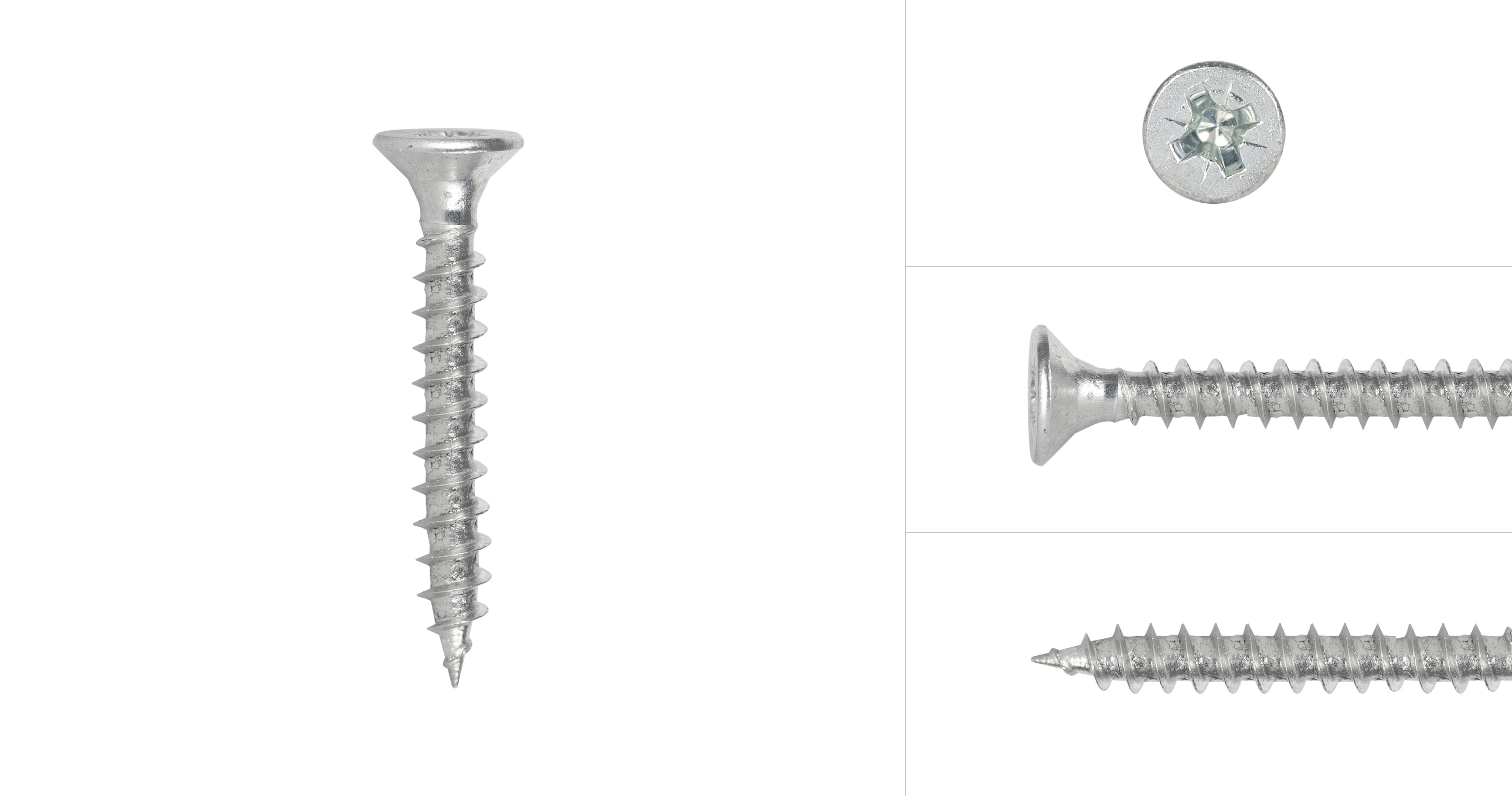 Wovar Vis pour panneaux d'aggloméré jaunes Zinc 4 x 35 mm Pozidrive à ...