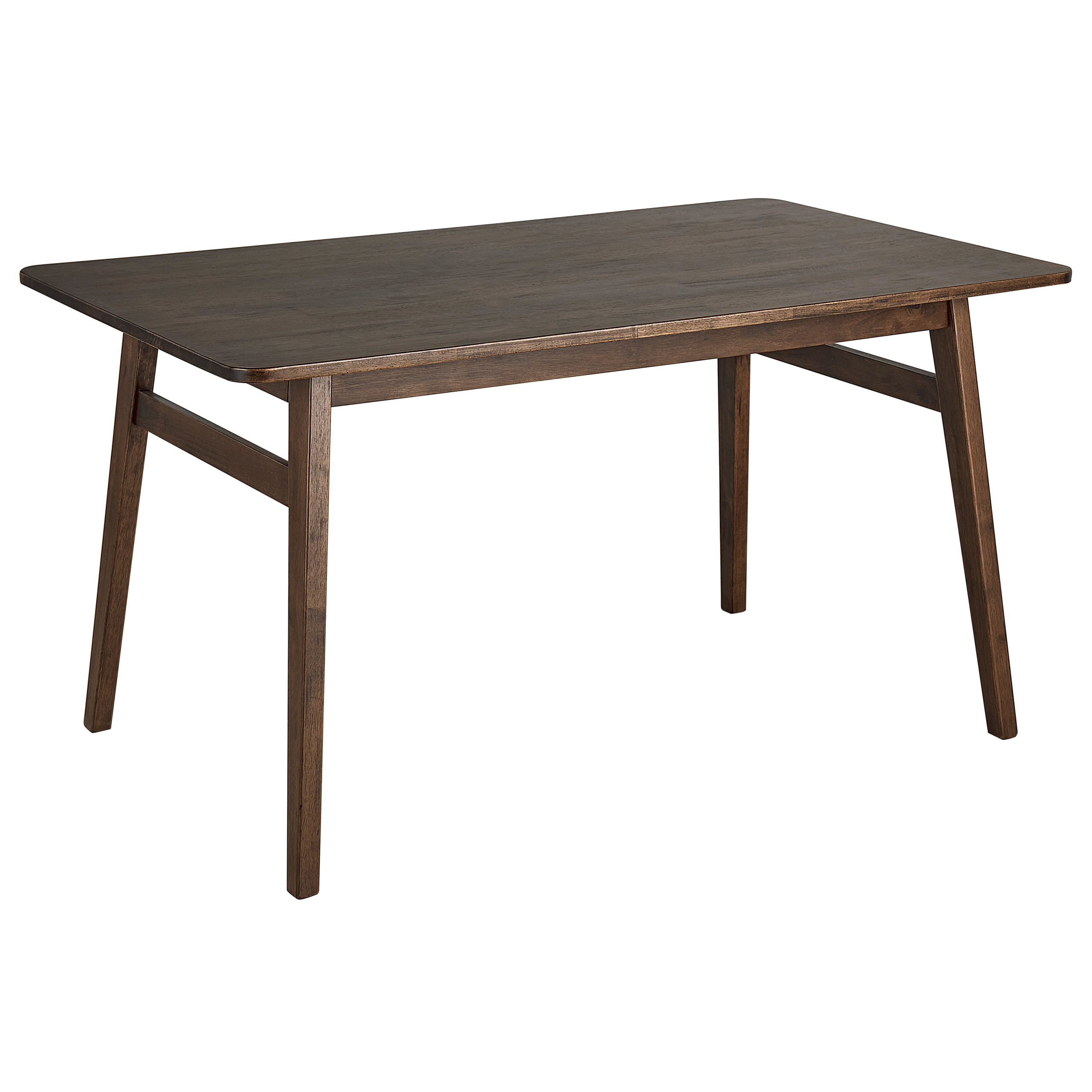 Beliani Mesa de comedor VENTERA Marrón oscuro 140 cm 85 cm | Leroy Merlin
