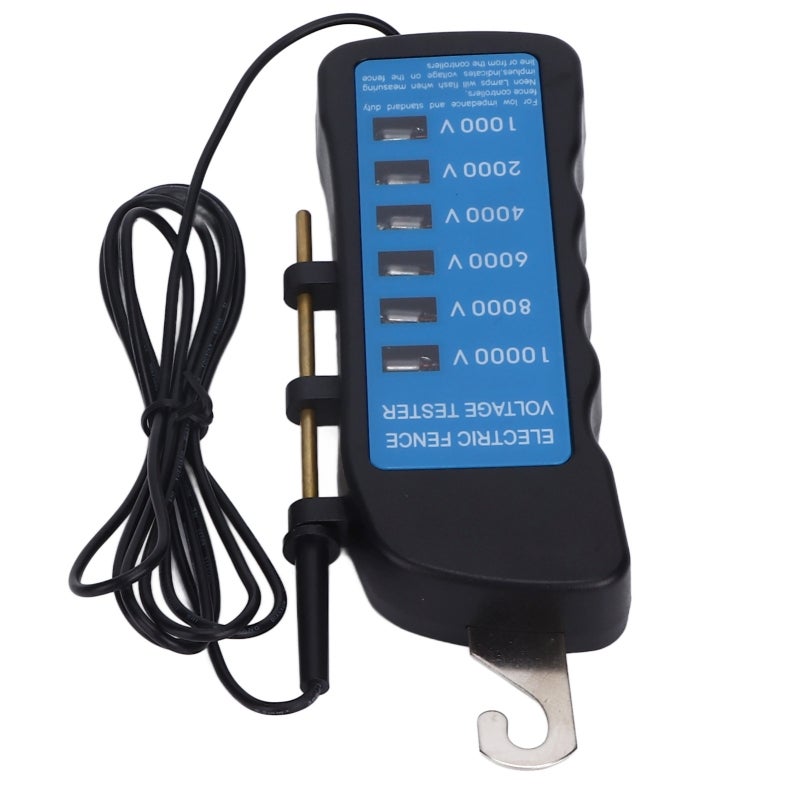 Testeur de Clôture Électrique, Voltmetre 10000V Etanche Portable avec 6 ...