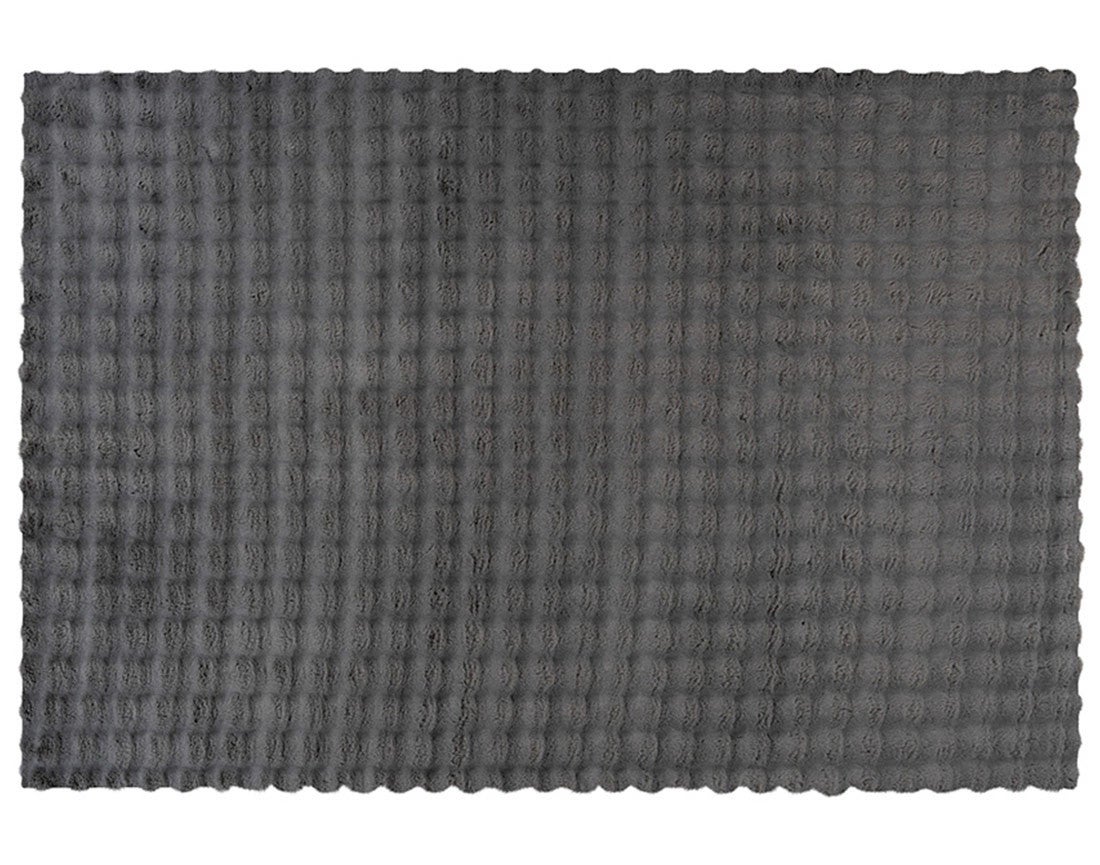 Tapis en fausse fourrure gris anthracite 160 x 230 cm - SWEETY - Best ...