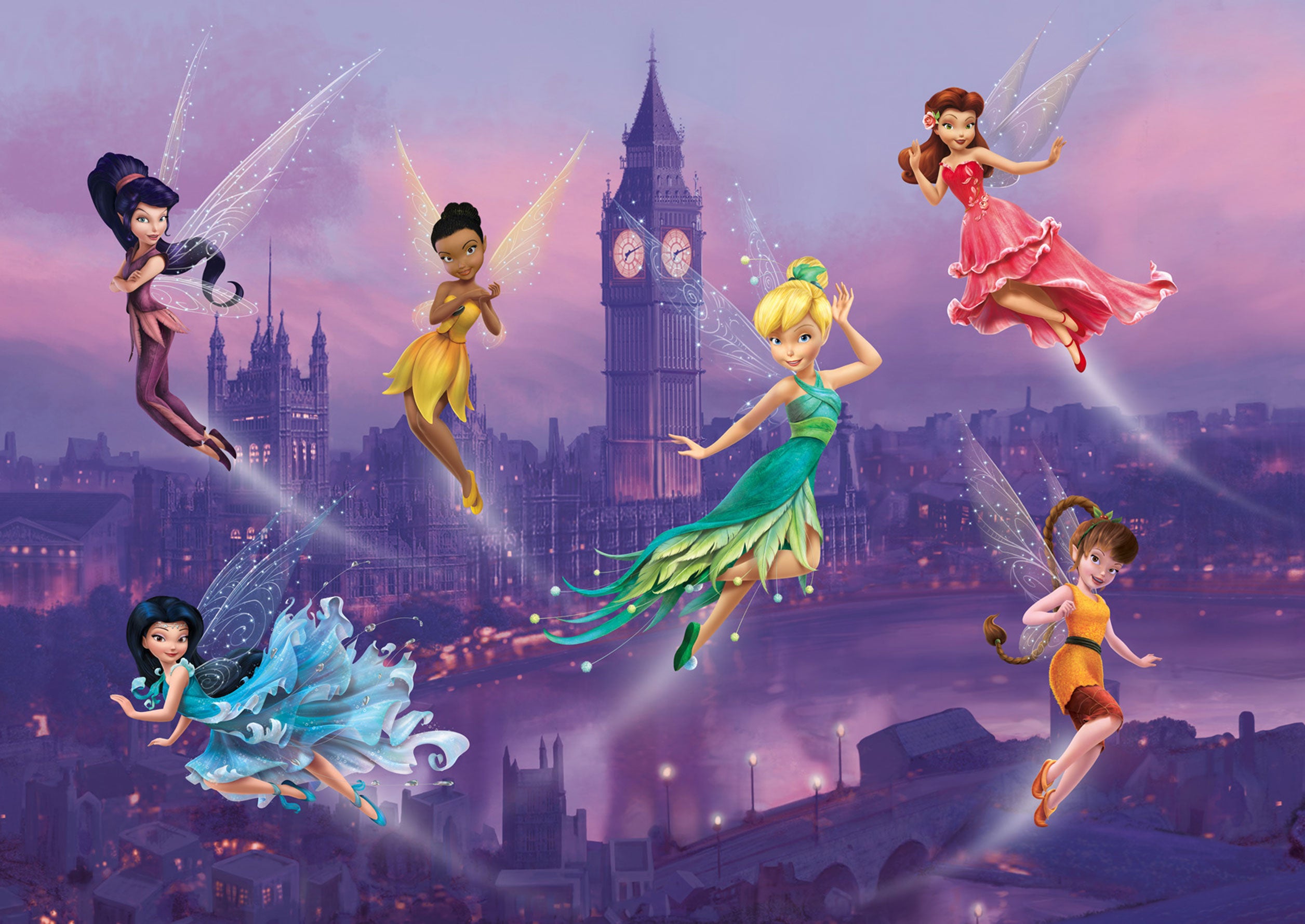 Fotomural hadas morado - 255 x 180 cm - Disney | Leroy Merlin