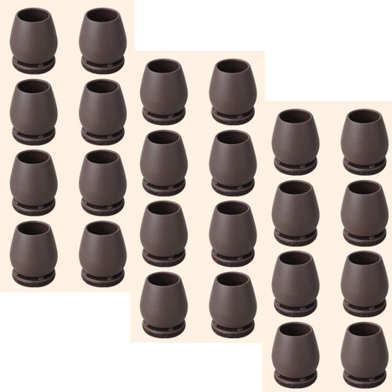 Lot de 24 protections de sol en silicone marron pour parquets et ...