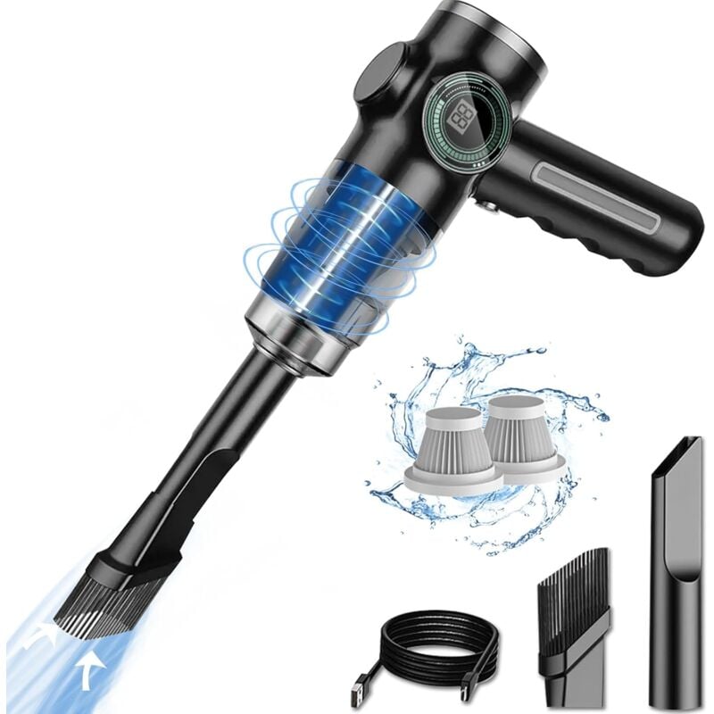 Aspirapolvere per auto 29000Pa 120W - Potente aspirapolvere portatile ...