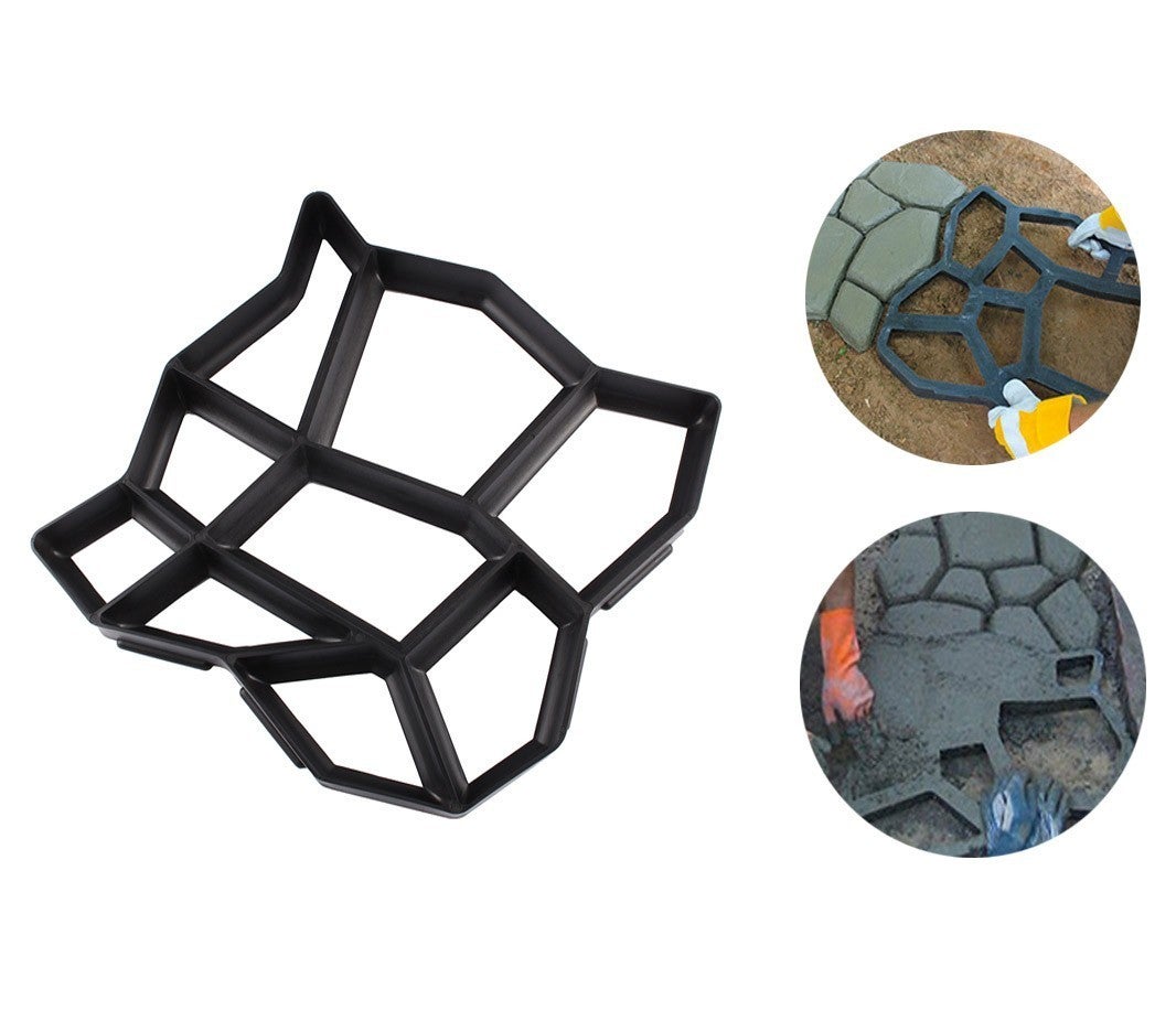 4371 Moule à pavé béton pour jardin 42,5 x 42,5 cm matrice pour béton ...