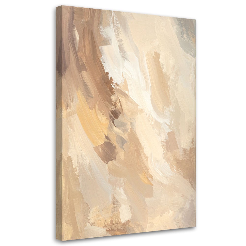 Tableaux, Peinture abstraite pastel imitation dans les tons beiges ...