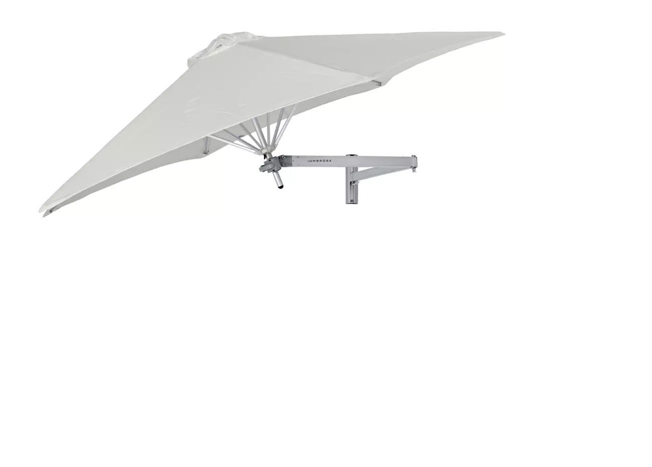 Parasol mural Paraflex - Rond 2.7m - Toile beige en toile - Bras Neo ...