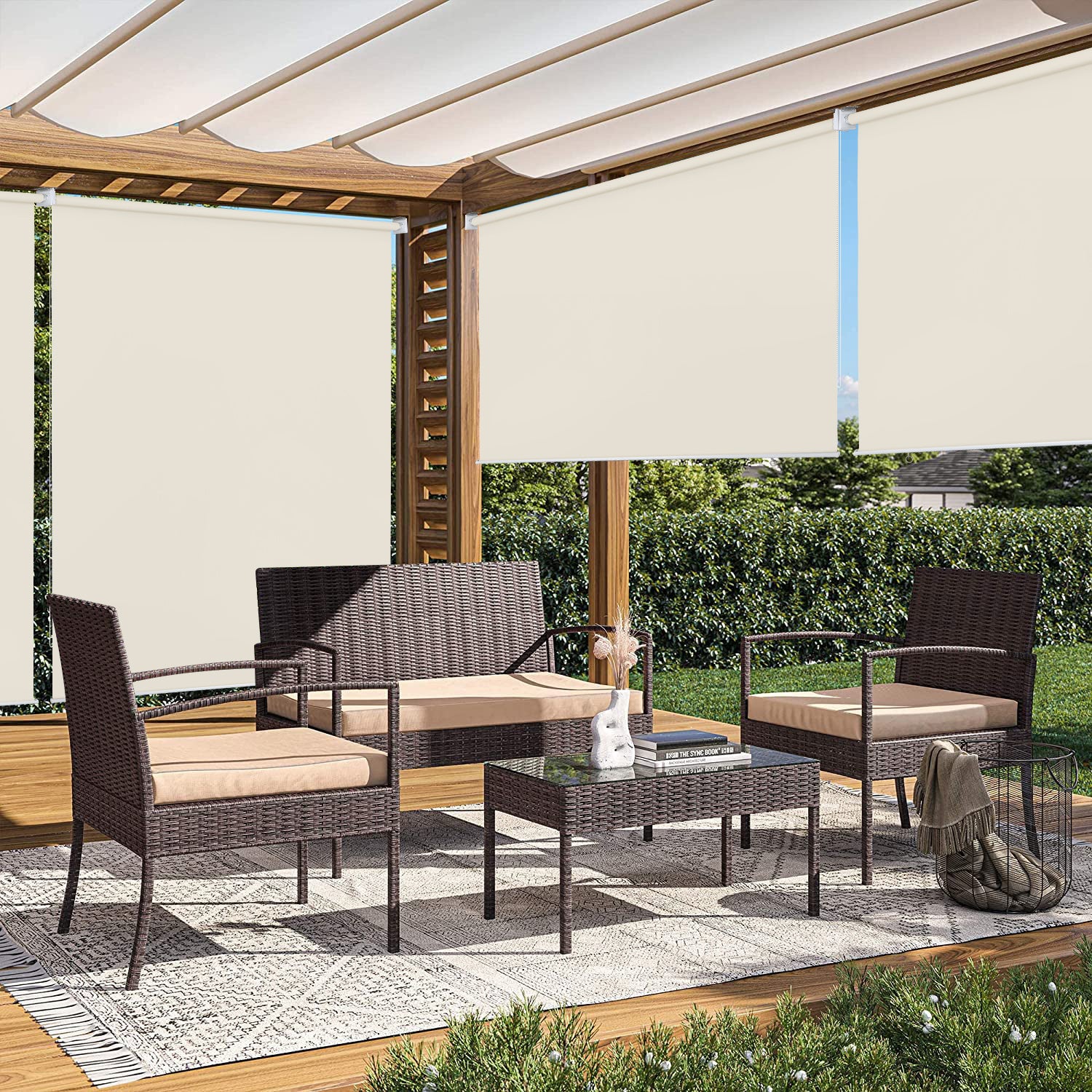 Store Vertical Extérieur 180x140 cm pour Balcon et Terrasse Protection ...