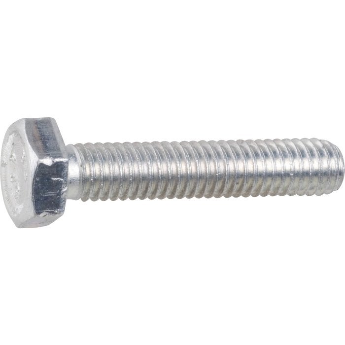 Vis métaux - Vissal - Tête hexagonale - Acier zingué - Filetage total ...