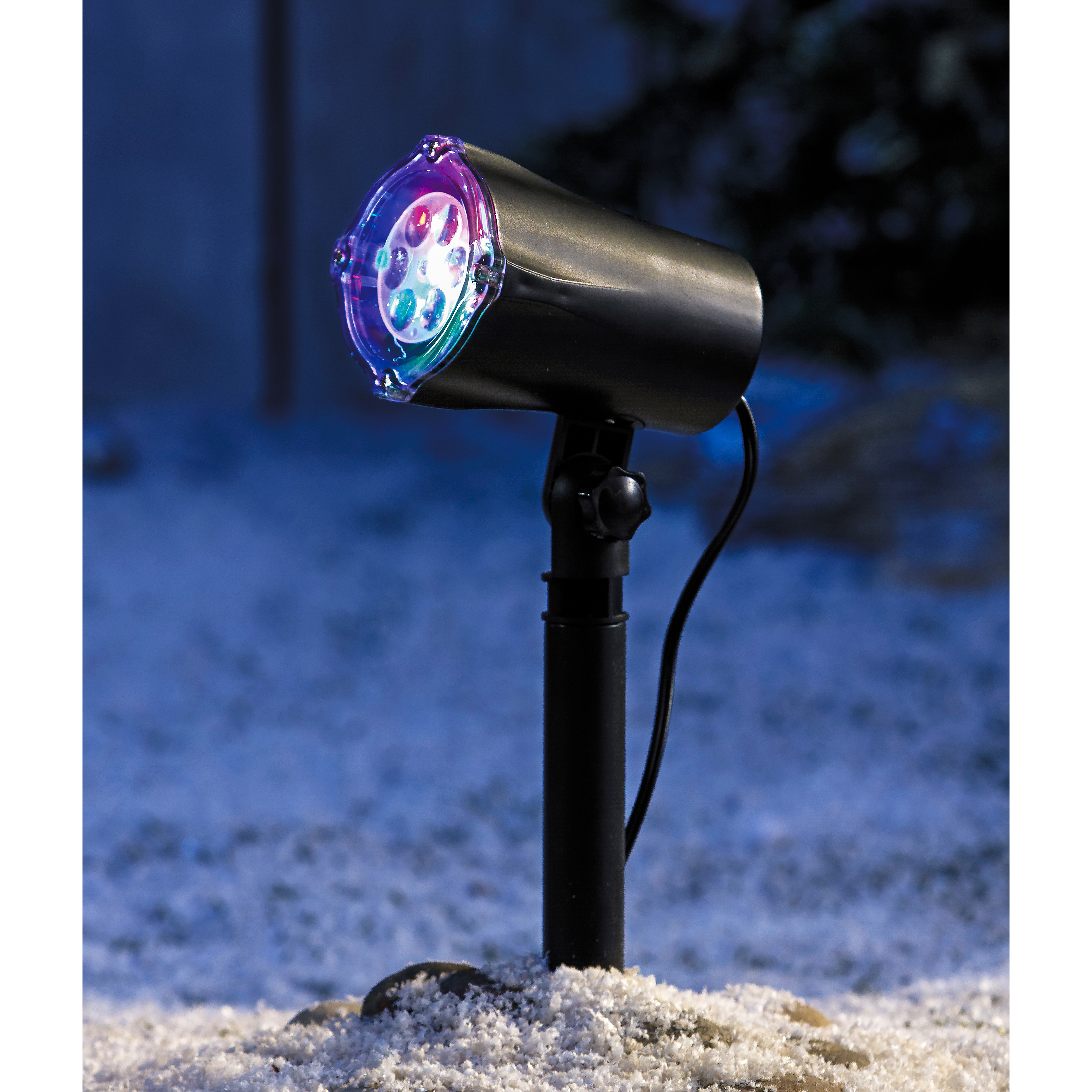 Projecteur façade couleur 4 décors Noël | Leroy Merlin
