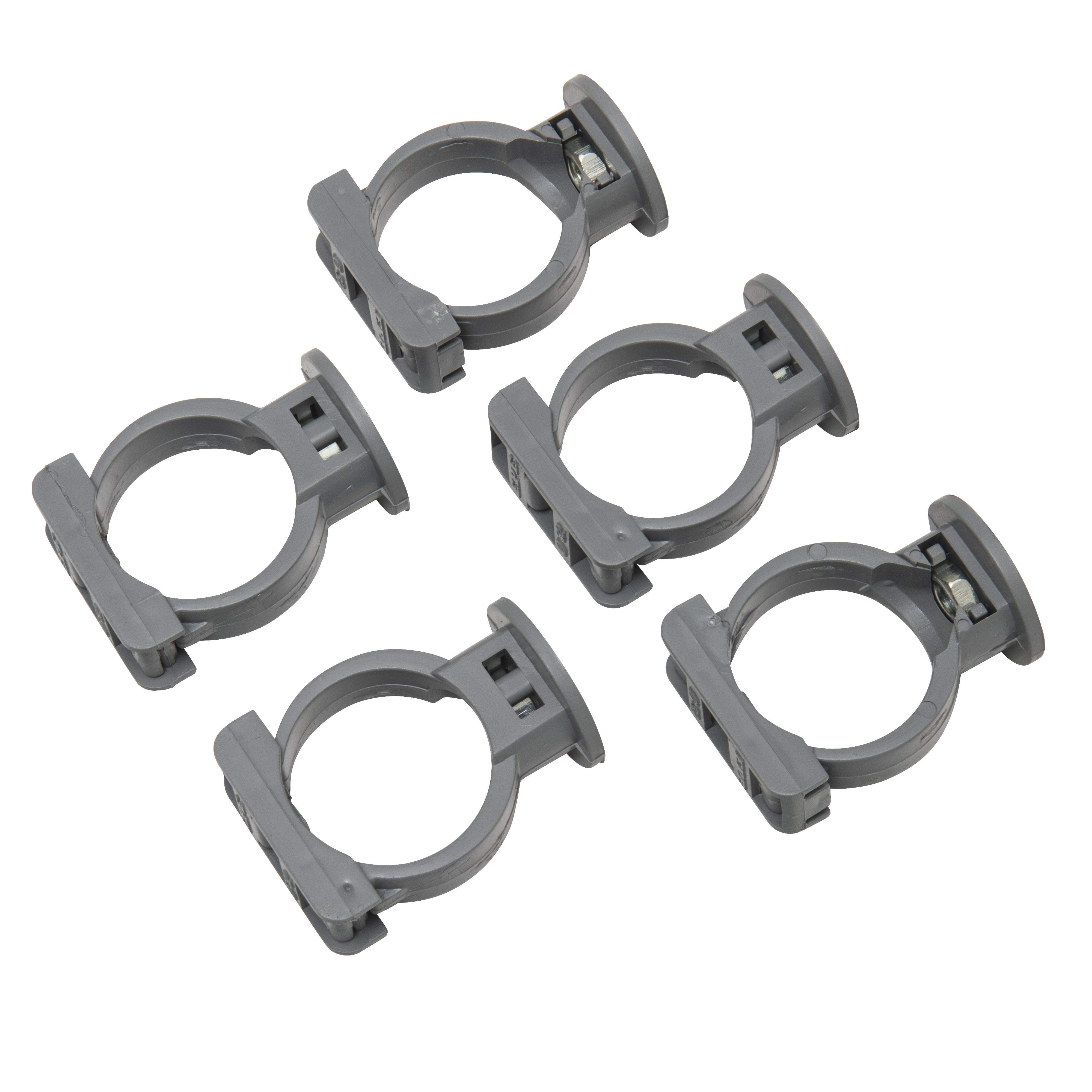 Sachet de 5 colliers PVC Ø32mm avec clips | Leroy Merlin