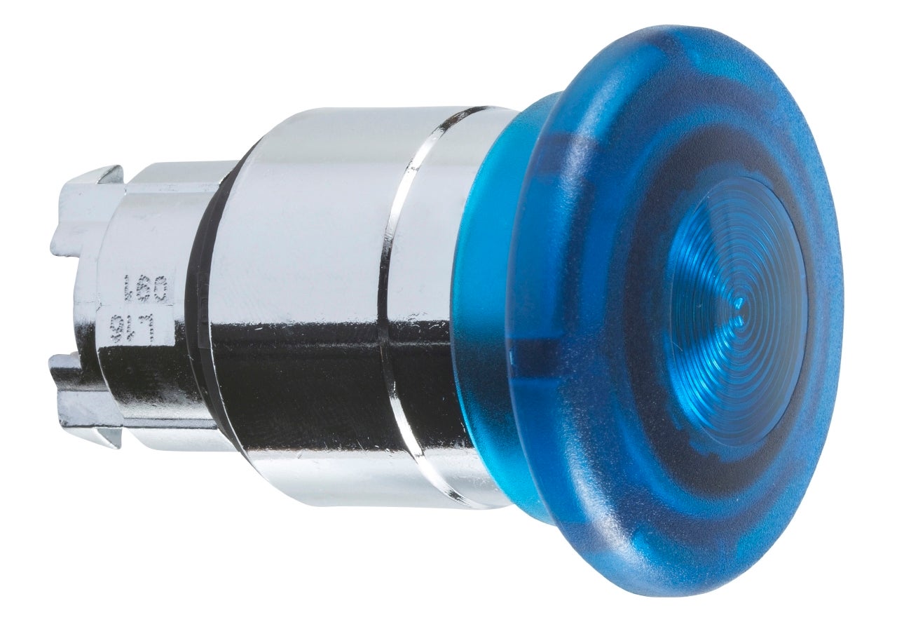 Schneider pulsante a fungo luminoso blu zb4bw463 | Leroy Merlin