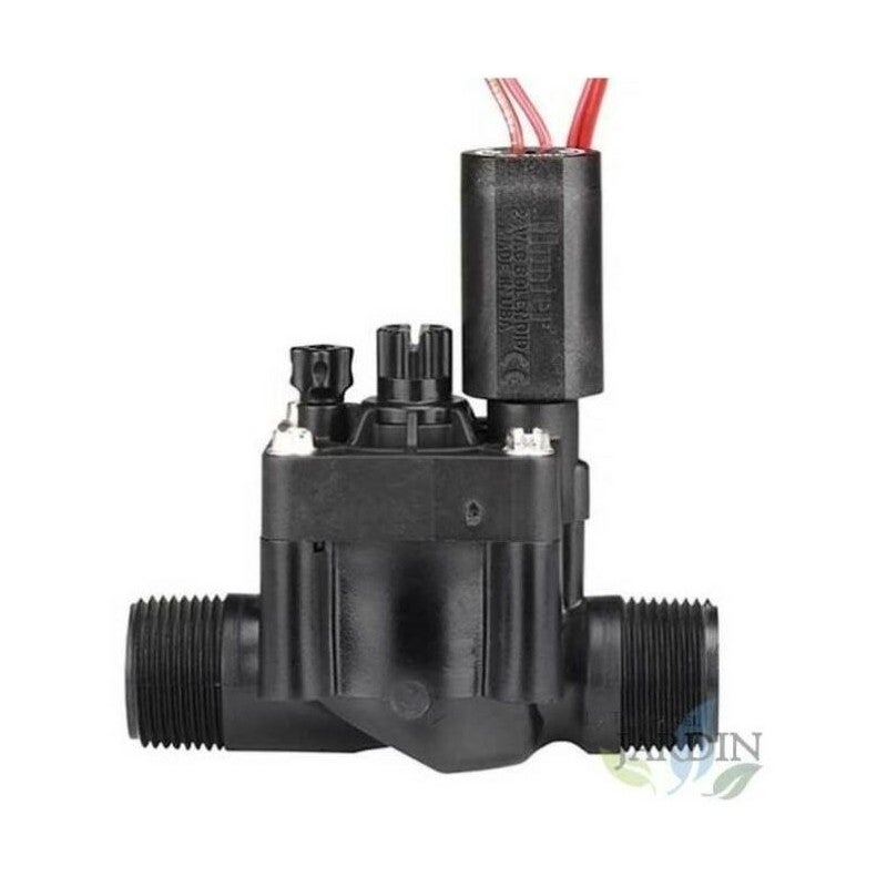 Electroválvula de riego 1'' PGV-101-MM Hunter 24V, macho con regulador de caudal. Funciona con ...