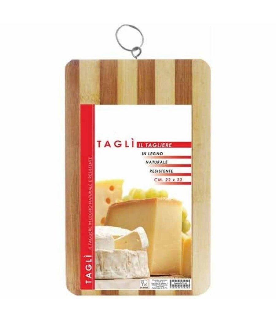 Trade Shop - Tagliere In Legno Naturale Resistente Per Alimenti Cucina ...