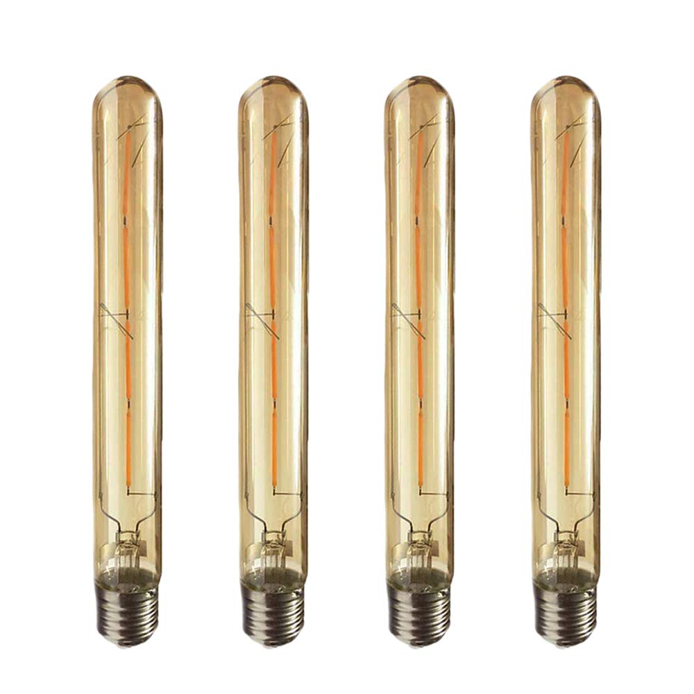 Lot de 4 E27 Edison Ampoules à Vintage LED Lampe Filament Décorative 4W ...