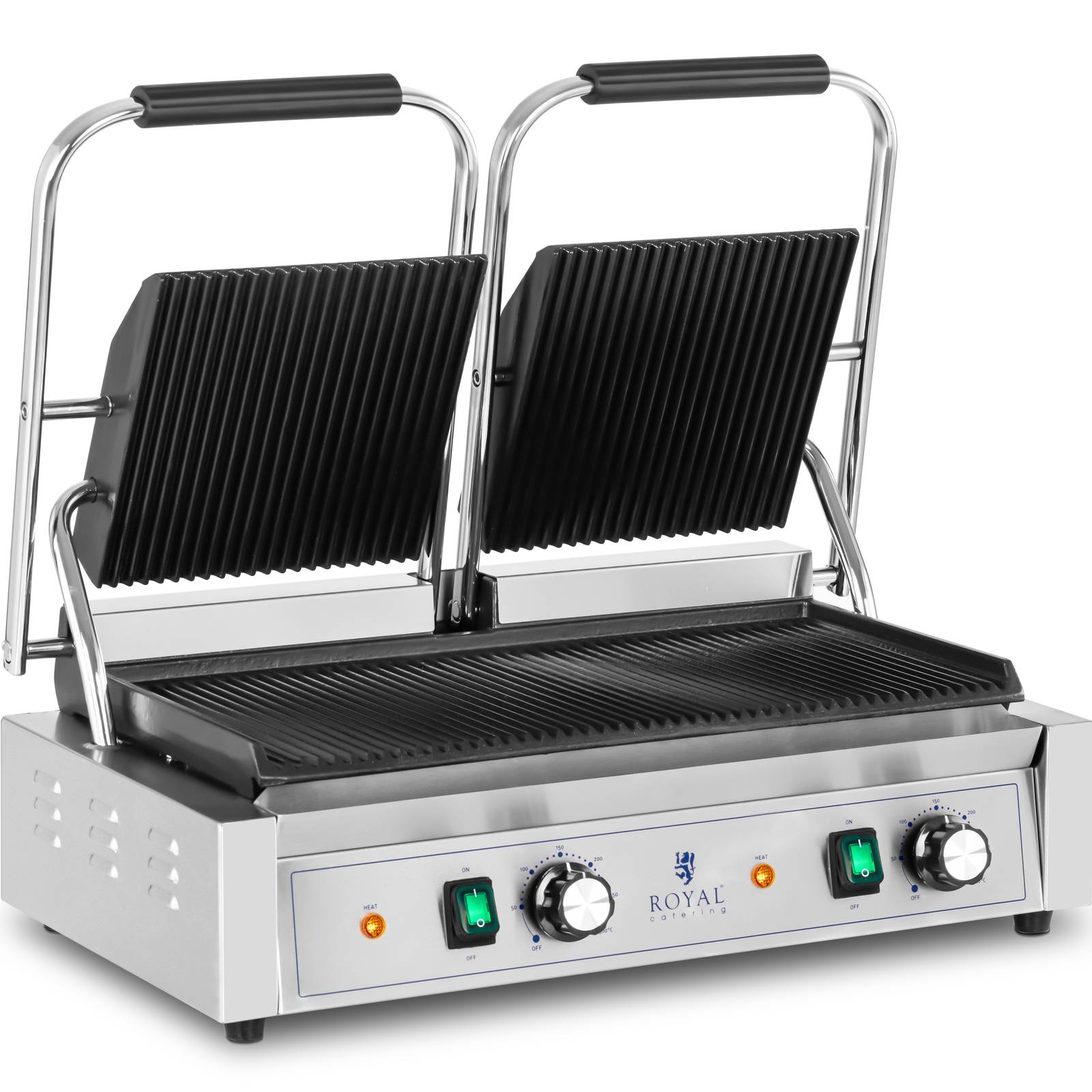 Machine à panini - Royal Catering - Puissance : 3 600 W - Surface ...