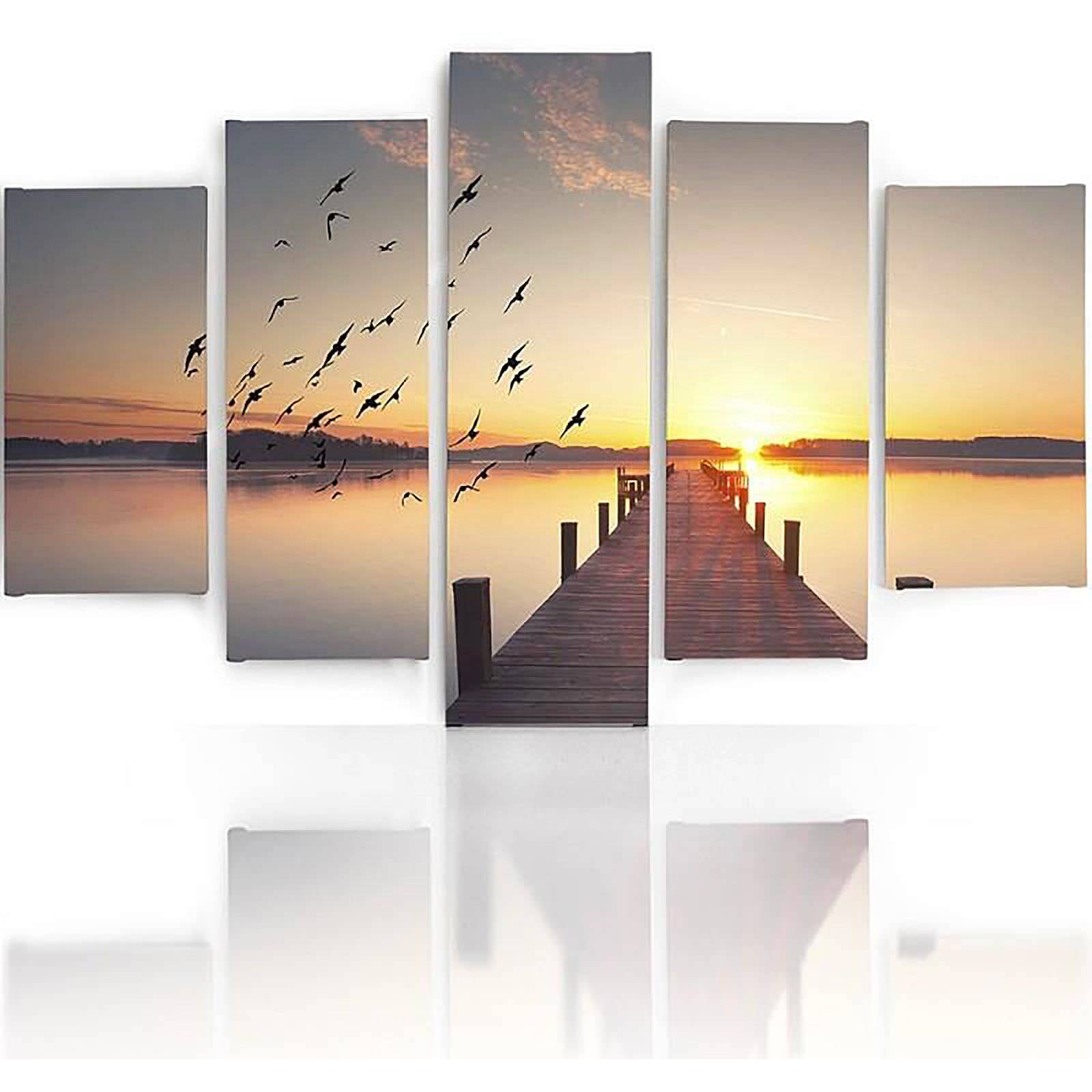 Tableau une jetée sur l'eau - 150 x 100 cm | Leroy Merlin