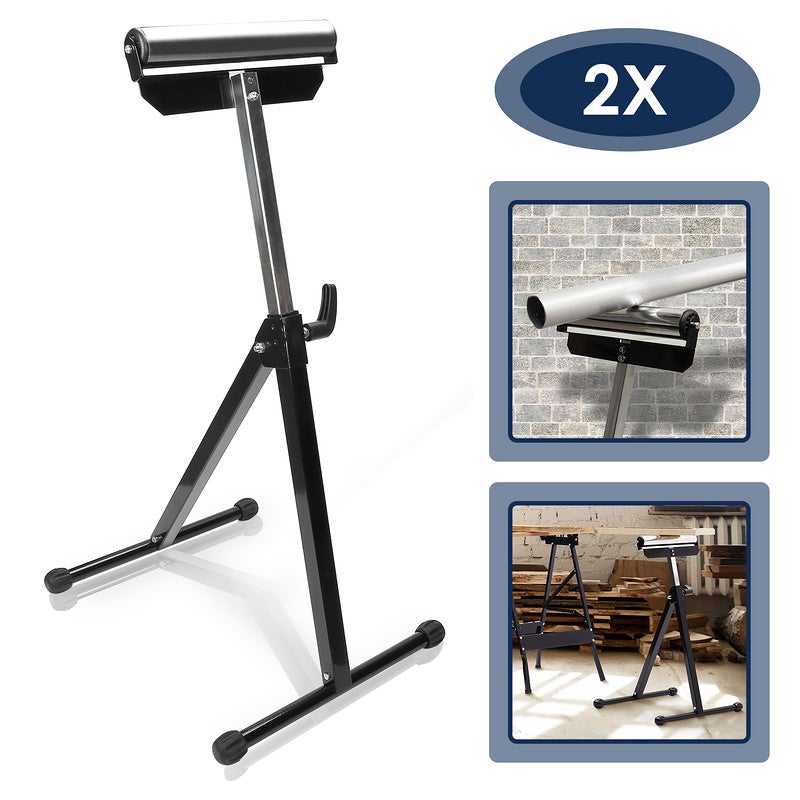 Rollenböcke 2er Set 68-108CM höhenverstellbar 90 kg Tragkraft, 30cm ...