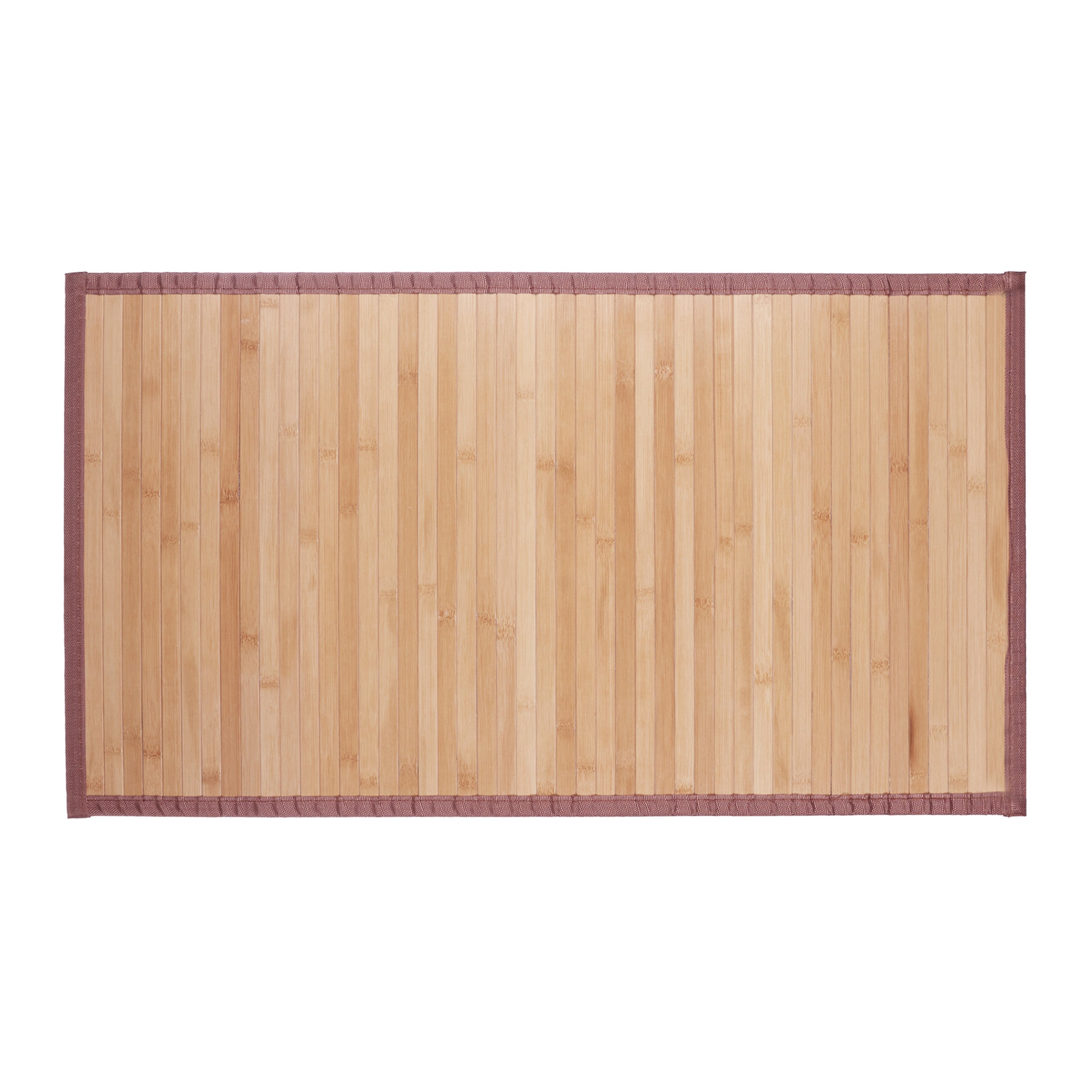 Tapis en Bambou Résistant Humidité Anti-glisse Bord textile Sortie de Bain Douche SDB, 80 x 45 ...