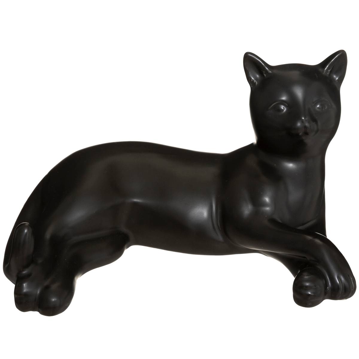 Statuette "Chat" - céramique - noir - H11 - 5 cm - Atmosphera créateur ...