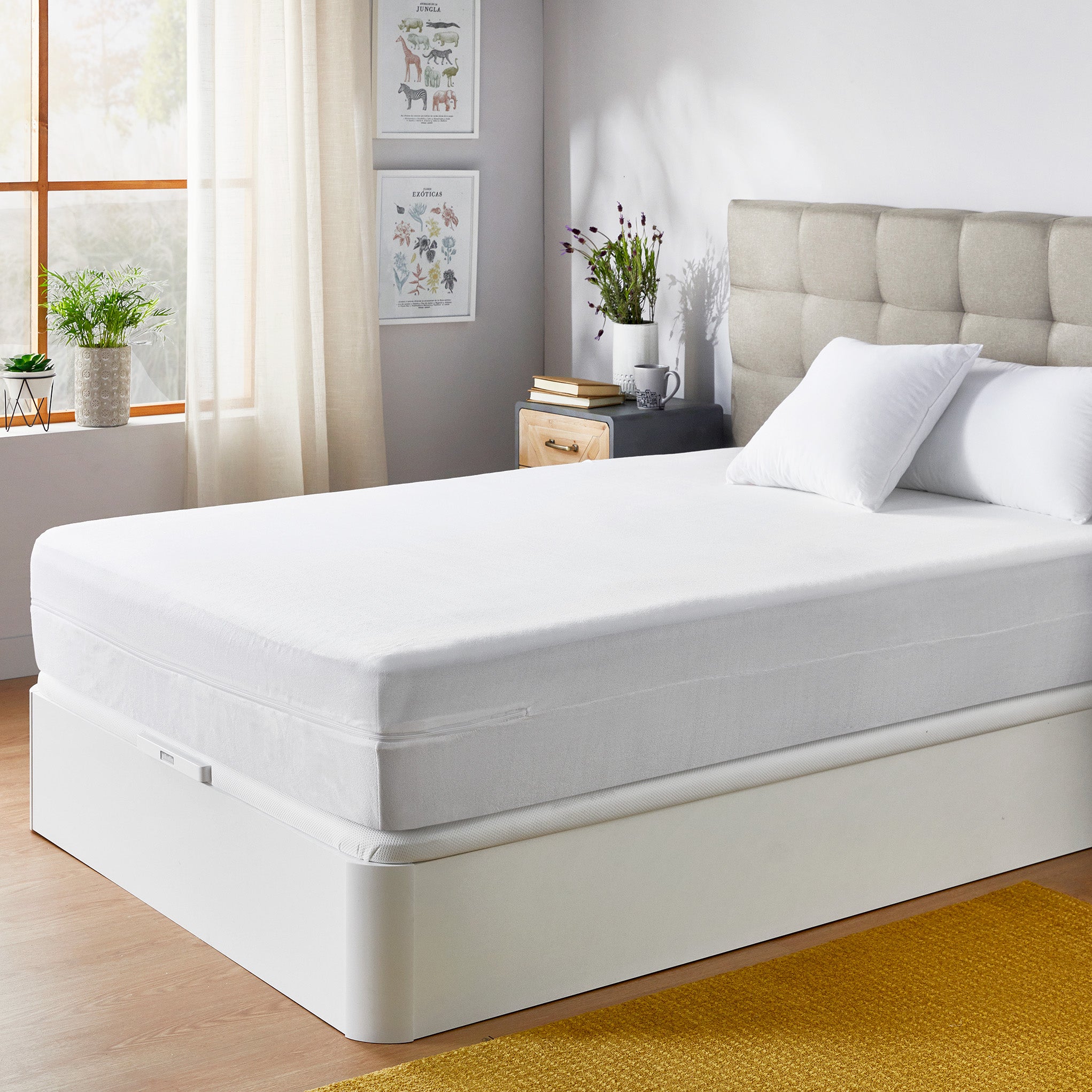 Couvre-matelas en microfibre éponge dermoprotecteur 180x200cm Pikolin ...
