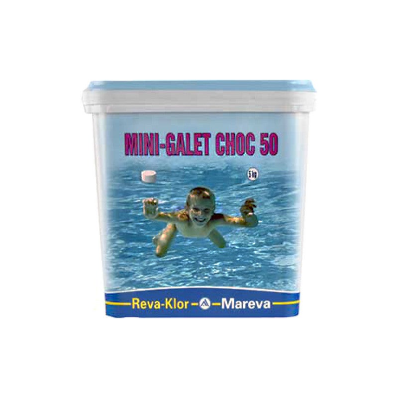 MAREVA Mini Chlorine Pebbles Pool Shock Treatment - 5 kg - 125 g ...