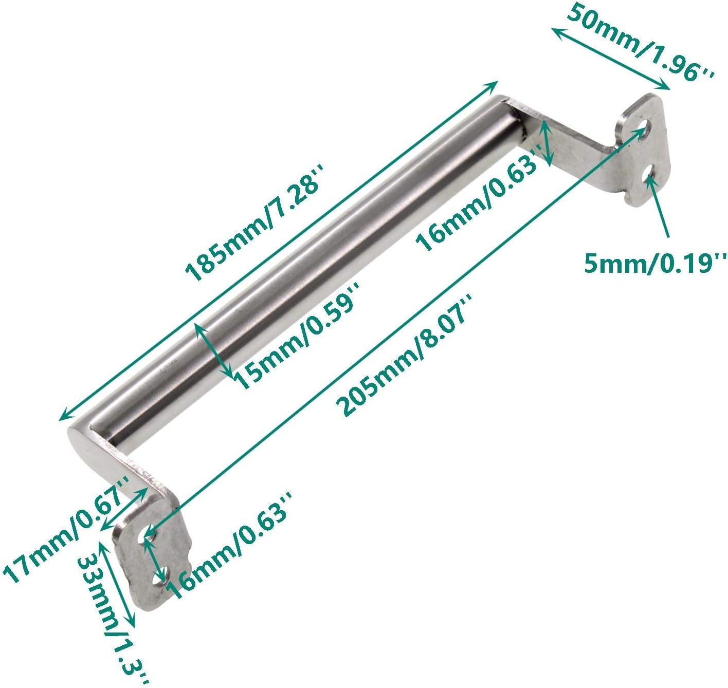 2 Pack Heavy Duty Stainless Steel Sliding Door Handles Barn Door ...