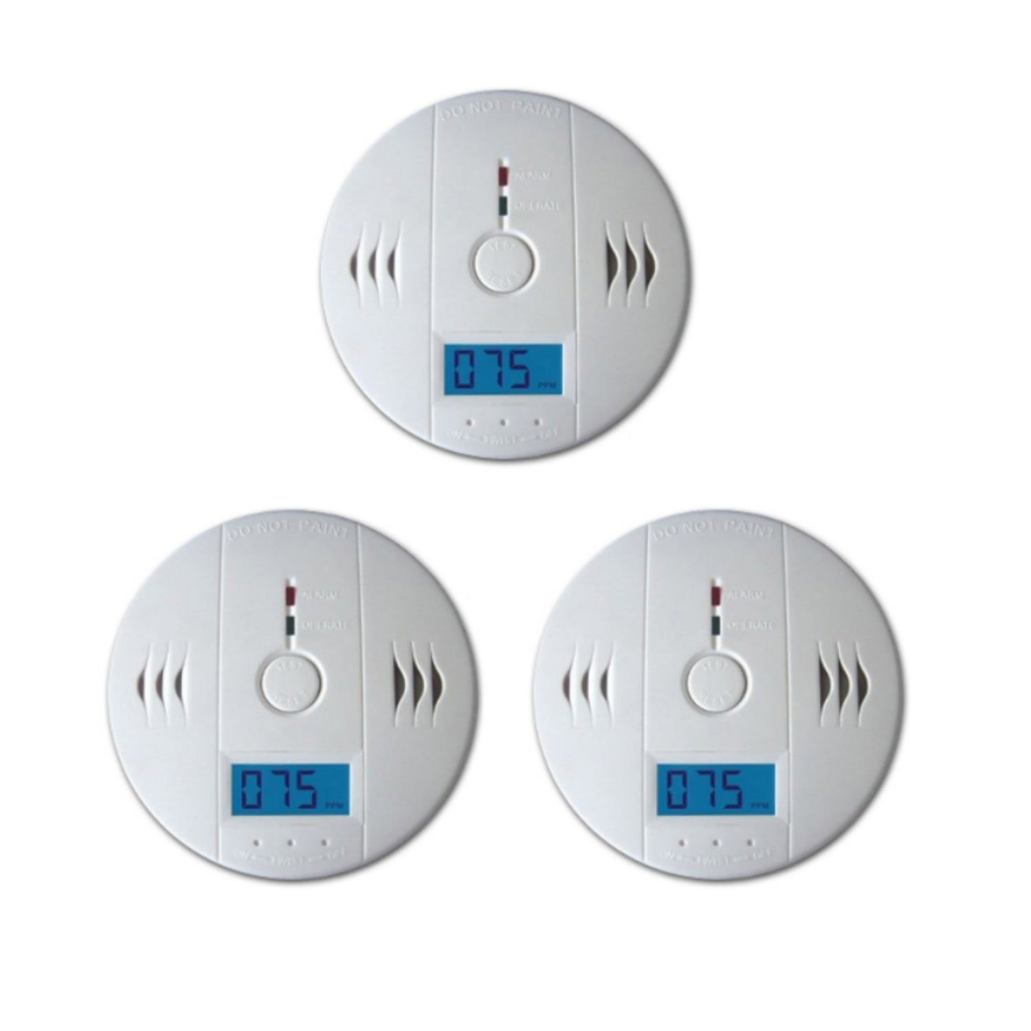 3pcs Détecteur de Monoxyde de Carbone - Facile à installer, protection ...