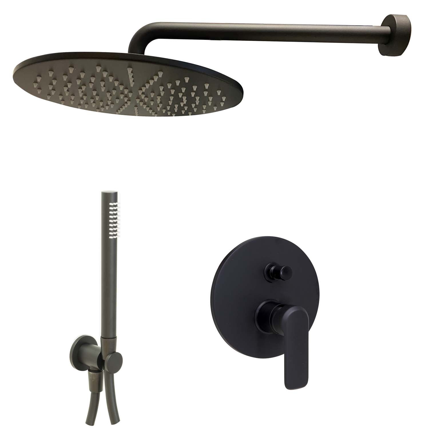 Kit de douche Noir mat avec Avec mitigeur mod. Emma | Leroy Merlin