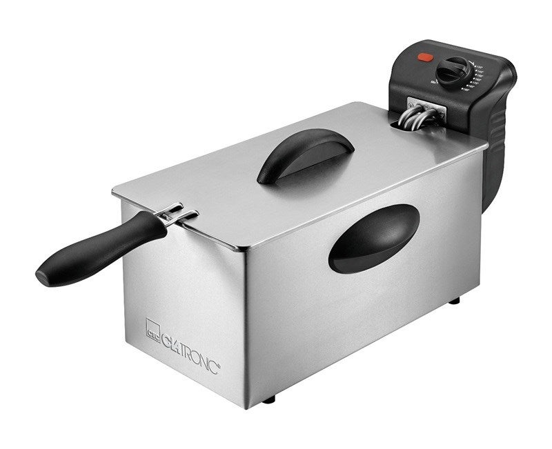 Friteuse Clatronic FR 3586 3 L Argent, Acier inoxydable Autonome 2000 W ...