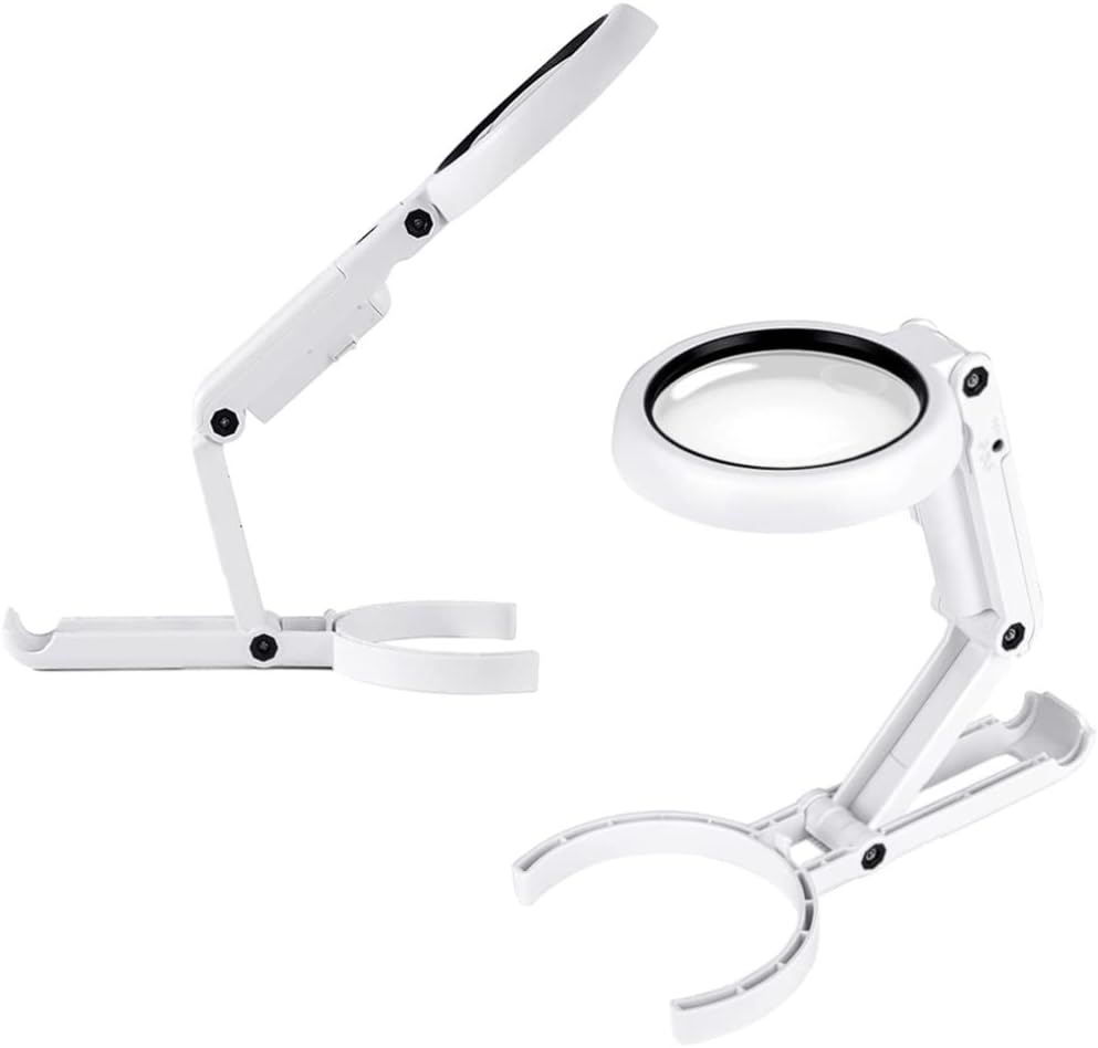 7X Loupe d'augmentation, loupe de Lecture avec lumière, loupe à Lire ...