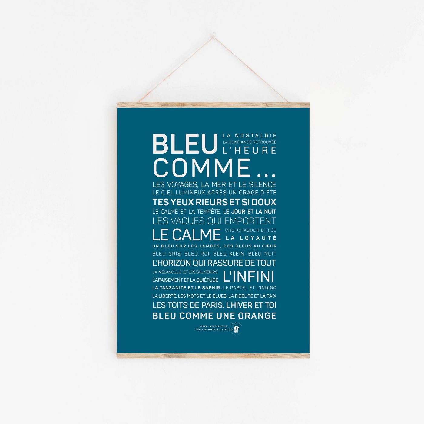 Affiche Bleu comme ... (Poster) | Leroy Merlin