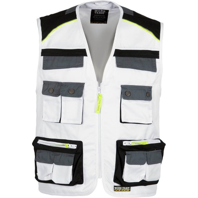 Chaleco tipo safari multibolsillos WORKTEAM Future WF5854 | Leroy Merlin