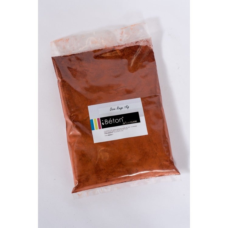 Pigment Naturel Ocre Rouge 25 Kg- Pour Peinture, Enduit, Béton, Mortier ...