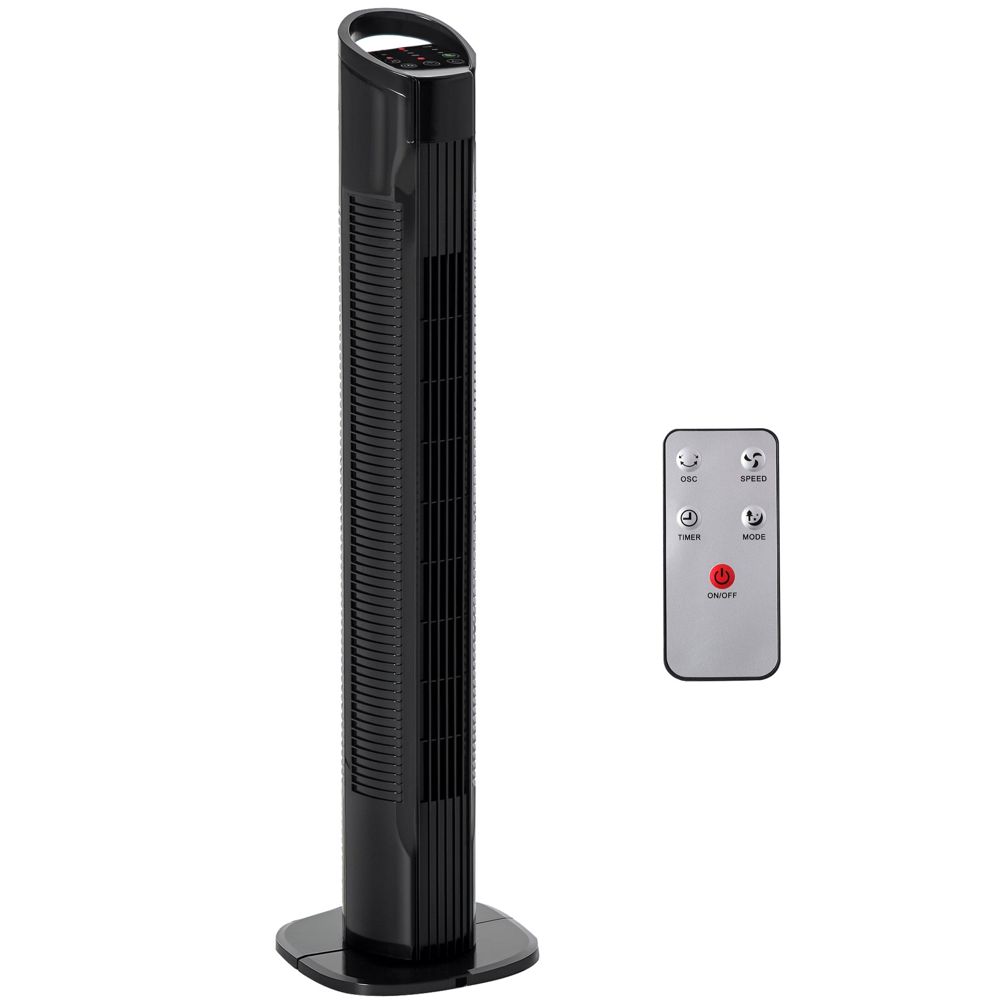Ventilateur tour de 50W avec télécommande, 3 vitesses, minuterie d ...