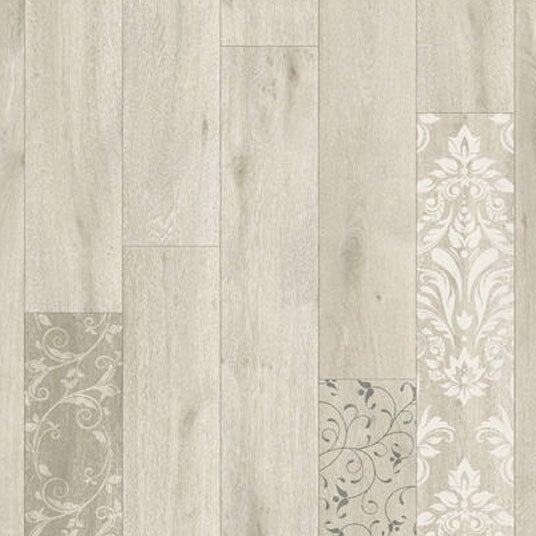 Sol Vinyle Textile - Relief 3D - Imprimé parquet clair effet pochoir ...