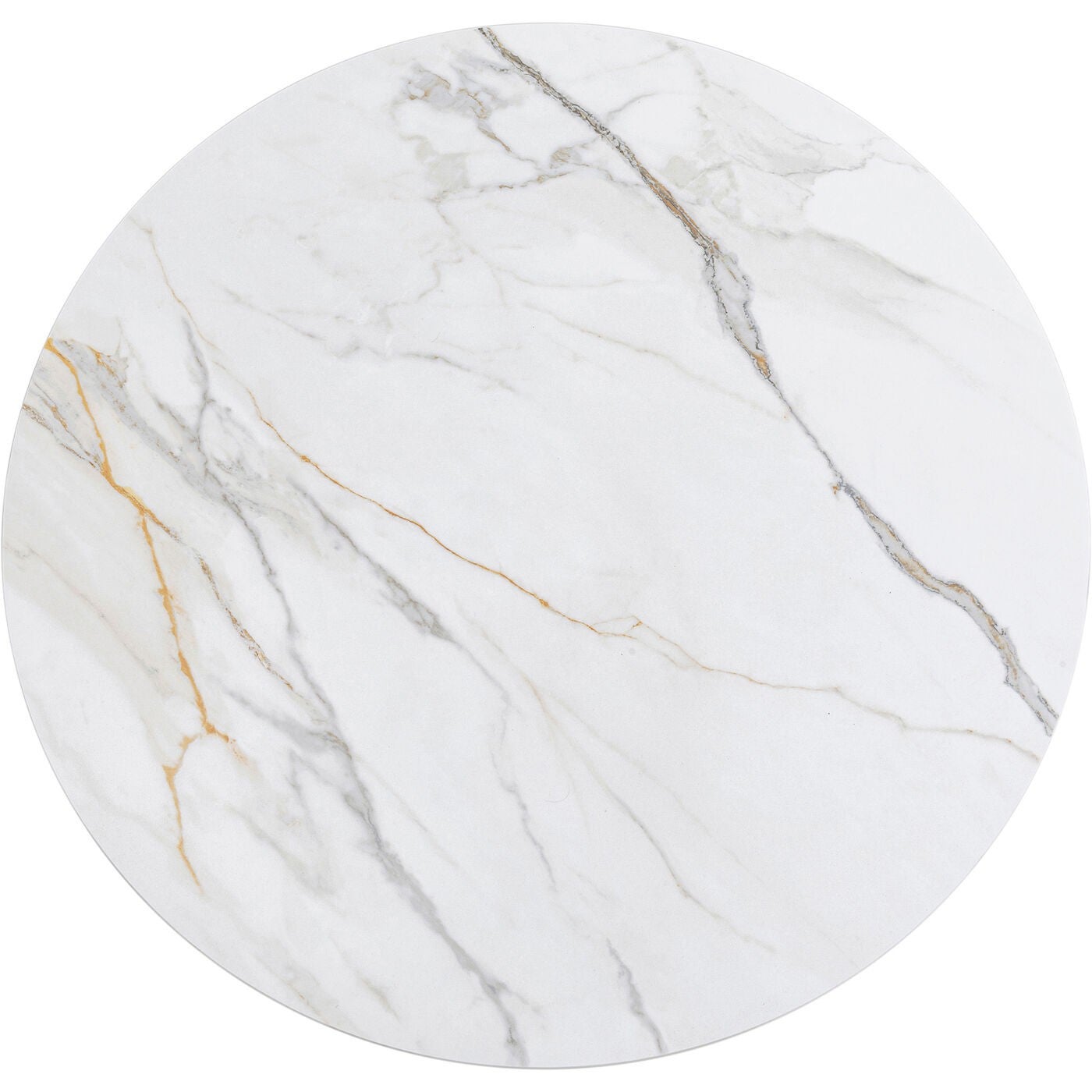 Plateau de table Invitation rond grès blanc Kare Design | Leroy Merlin