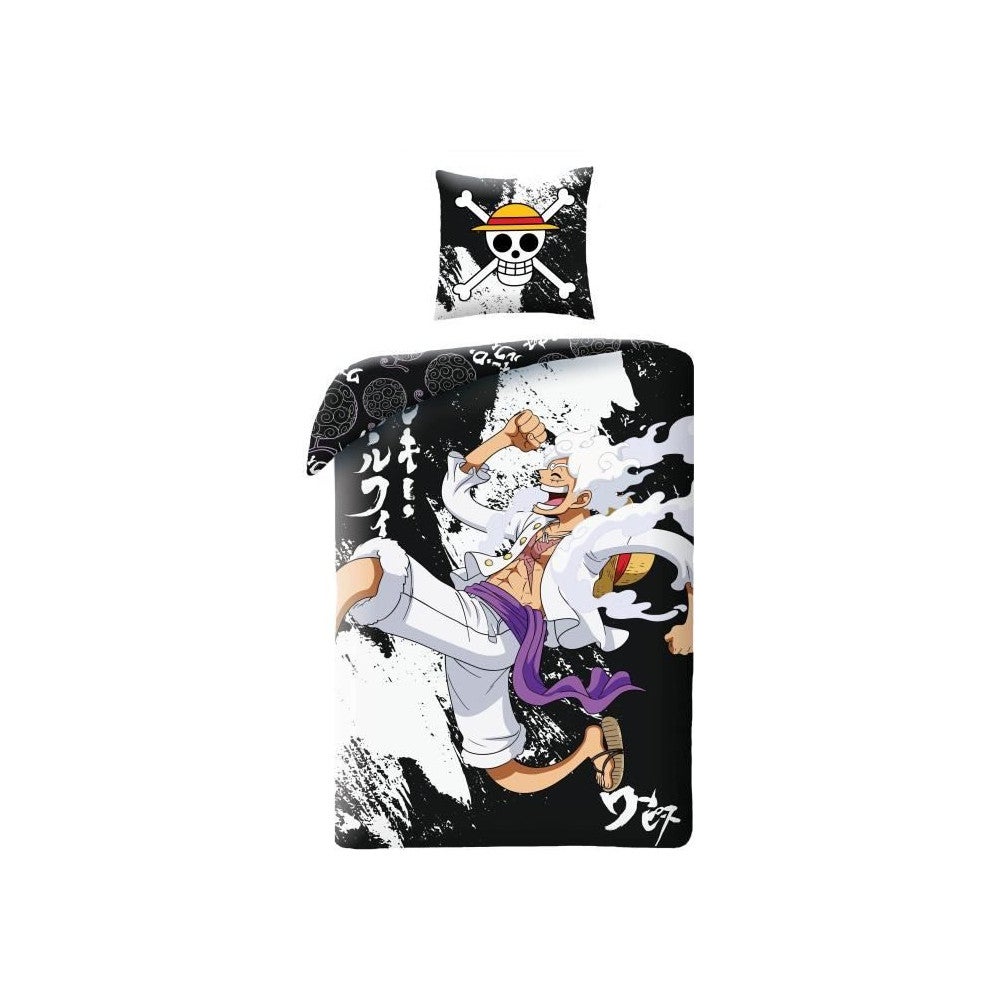 Parure de lit - ONE PIECE - Luffy Gear 5 - Microfibre - 1 housse de ...