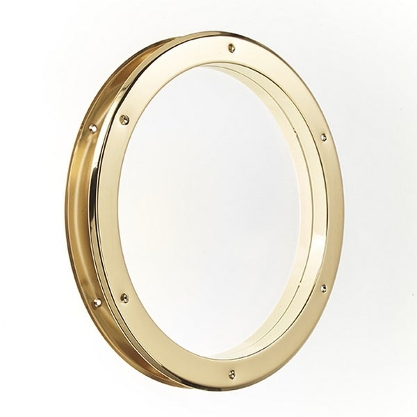 Hublot de porte métal rond doré Ø38,5cm | Leroy Merlin