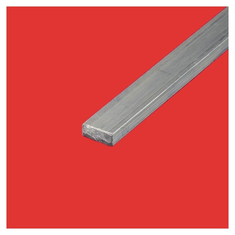Barre aluminium plate 25mm ep 5 mm, Longueur : 3 metres | Leroy Merlin