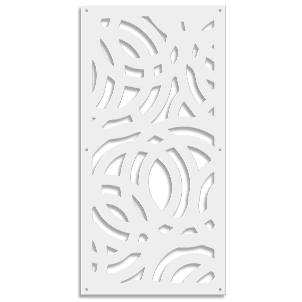 CÍRCULOS GRANDES - Panel Perforado - Parasol BLANCO medidas 47x94 cm ...